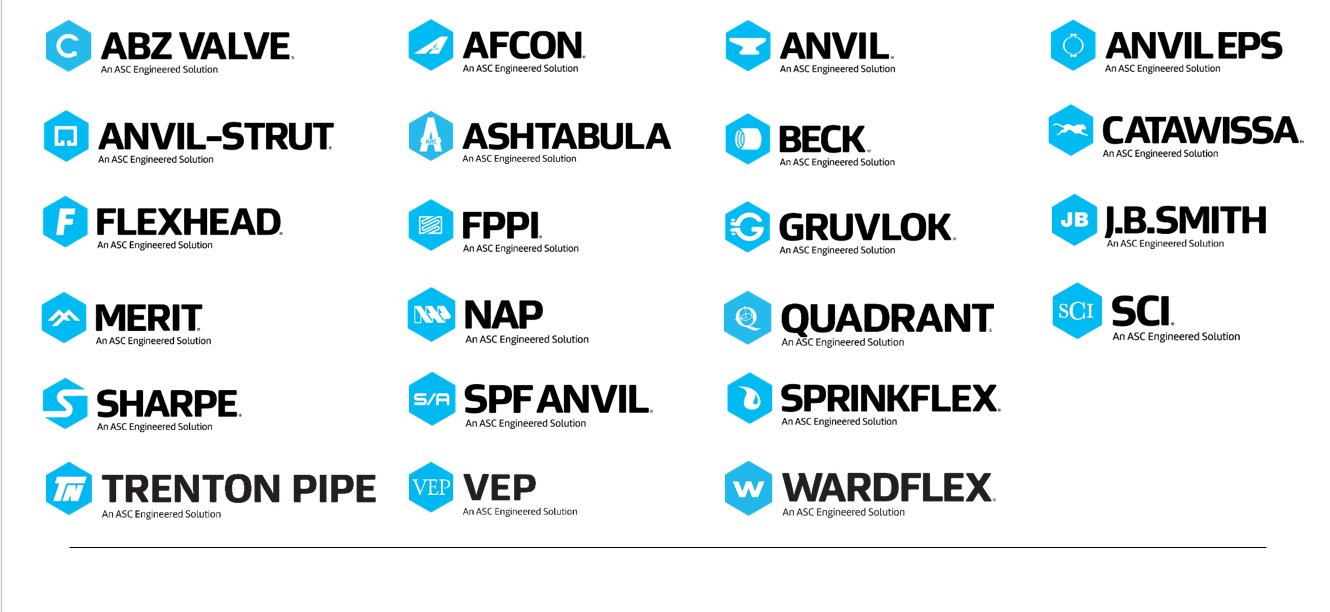 SPF Anvil® grooved products are available from ASC Engineered Solutions﻿﻿